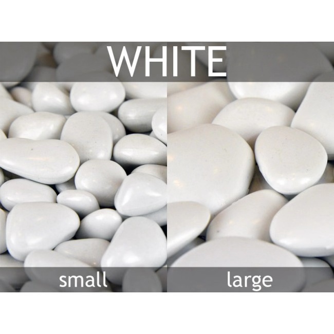 White polypebbles - PolyPebbles® ECO recycled plastic products, change ...